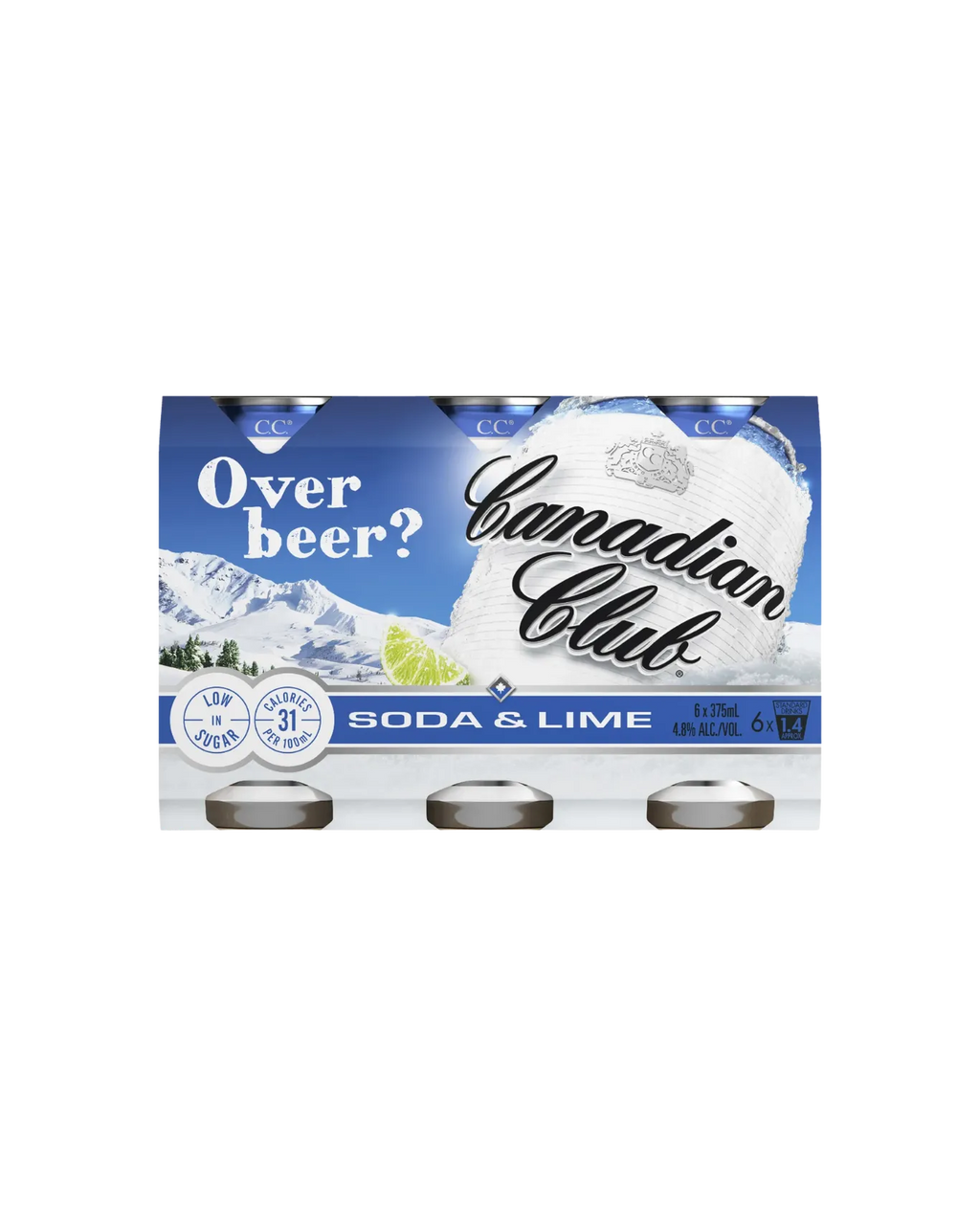 CAN CLUB SODA&LIME4.8%6*375ML