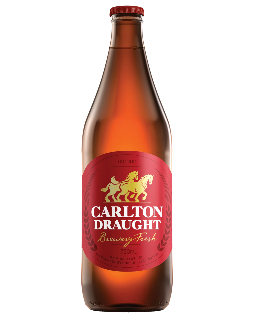 CARLTON DRAUGHT FULL STRENGTH 750ML SINGLE